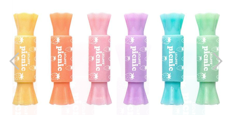 Caneta marca texto picnic bombom mini 2 em 1 com 6 cores - Leonora ...