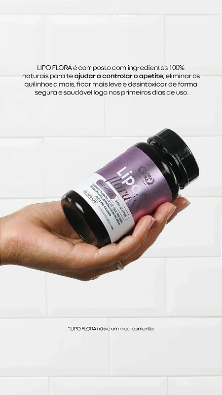 Lipo Flora Suplemento alimentar 90 cápsulas - Flora Pura São Paulo