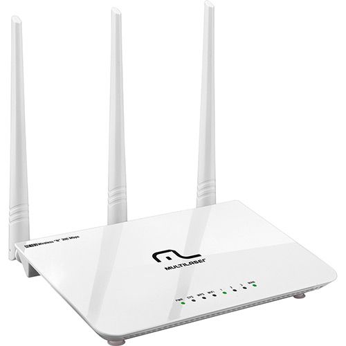 Router(g)multilaser 4p 300mbps(3antenas) - Centro Eletrônico Uberlândia
