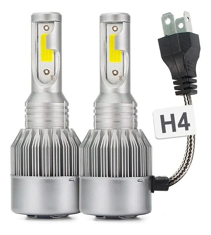 Lampada 12v Super Led H4 C6 24w+24w 6000k C/vent (par) - Centro ...