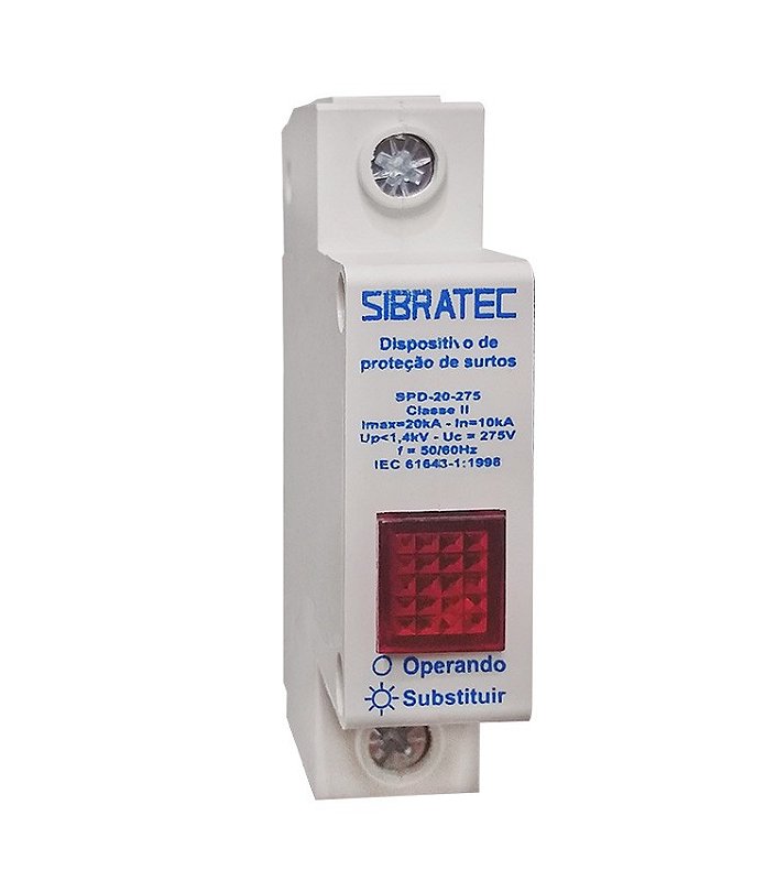 DPS Modelo SPD Monopolar 10-20KA 275V - Classe II - GN Automação