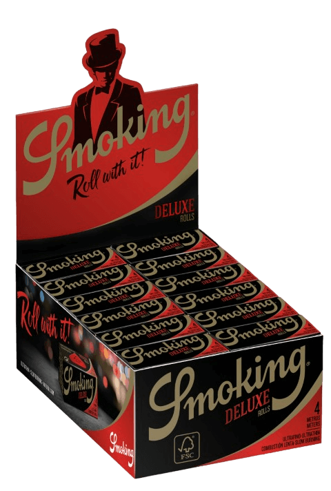 Caixa de Seda Smoking Deluxe Rolls 24 und - Mr. Bob Head Shop e Tabacaria
