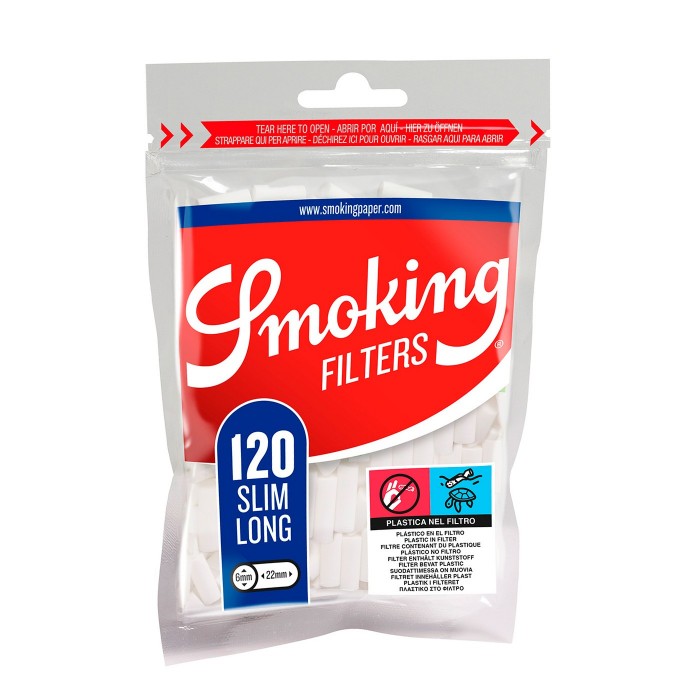 Caixa de Filtro Smoking Slim Longo 6mm 30 Bags - Mr. Bob Head Shop e ...