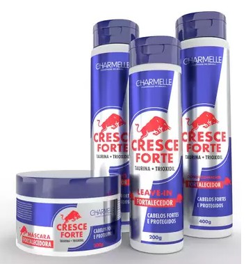 Charmelle Cosméticos Kit Cresce Forte Tratamento Fortalecedor Capilar ...