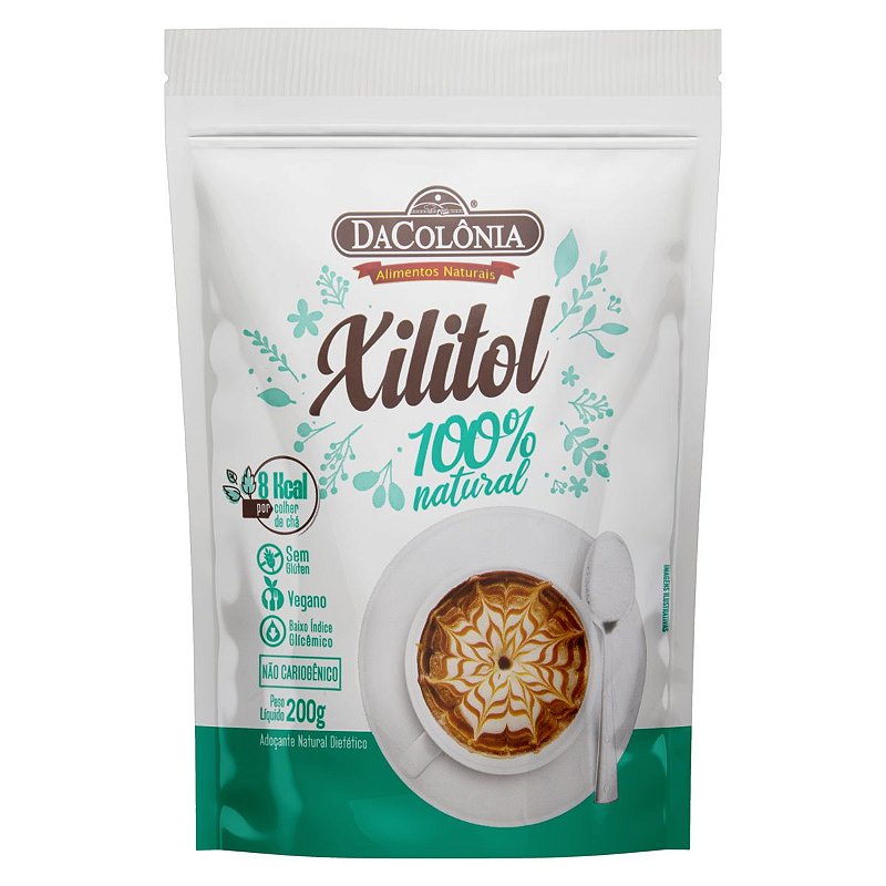 Xilitol 100% Adoçante Natural 200g - Loja virtual DaColônia Alimentos ...