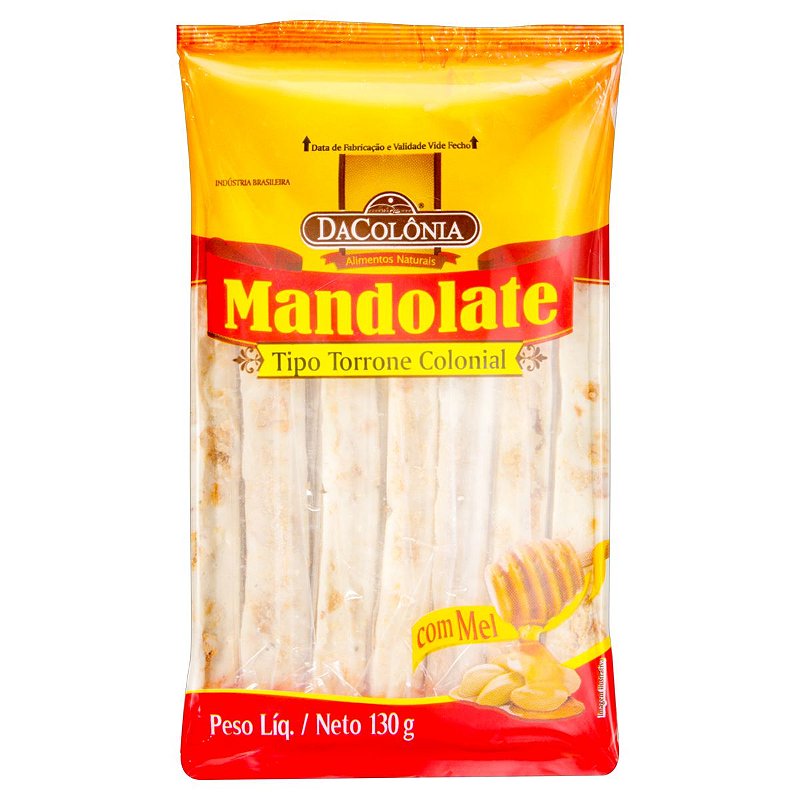 Mandolate tipo Torrone Colonial com Mel 130g - Loja virtual DaColônia ... Mandolate tipo Torrone Colonial com Mel 130g - Loja virtual DaColônia ...