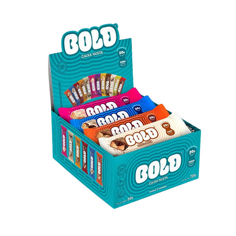 BOLD BAR - Caixa Mista com 12und - Live Well Store