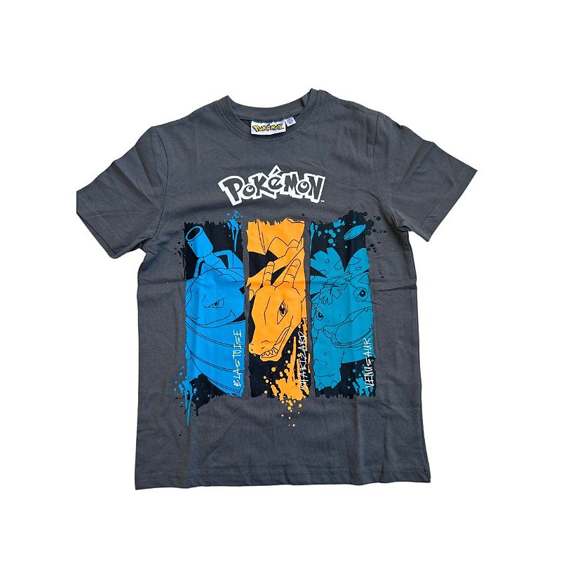CAMISETA POKEMON PRIMARK CINZA - Thais Talim