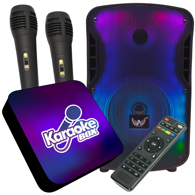 Karaoke Box Com Pontuação Completo Com Caixa De Som RGB ATUALIZADO ...
