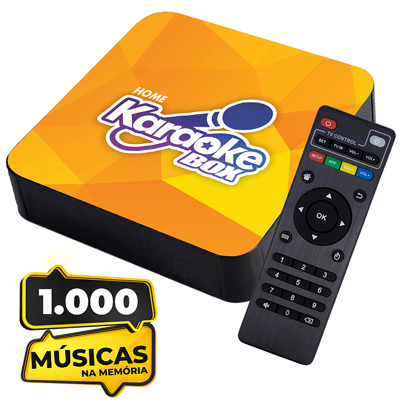 Karaoke Box Home Com Caixa de Som E C/ 1.000 Músicas Na Memória E ...