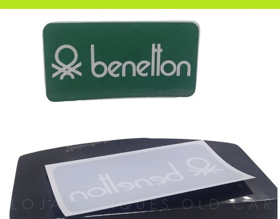 ADESIVO DECORATIVO BENETTON / ADESIVO EMBLEMA BENETTON EDIÇÃO LIMITADA ...