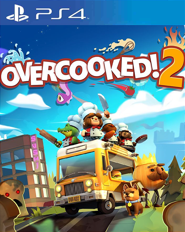 Overcooked! 2 PS4 Midia Digital - Rob Gamer
