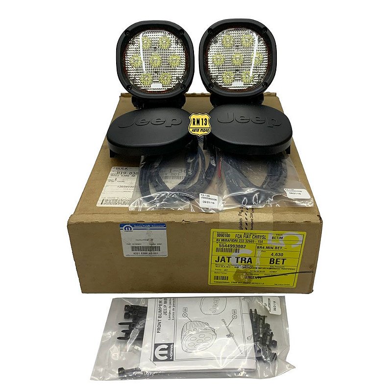 Par Farol Milha LED 7" JEEP Wrangler K82215386AB 82215386AB - RM 13 ...