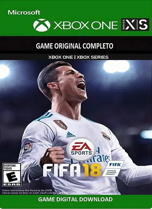 Fifa 18 Xbox One ou Séries Jogo Digital - ADRIANAGAMES