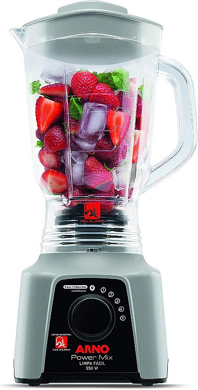 Liquidificador Arno Power Mix 550w 127v LQ31 Cinza - Ciclone Magazine - Tudo para você