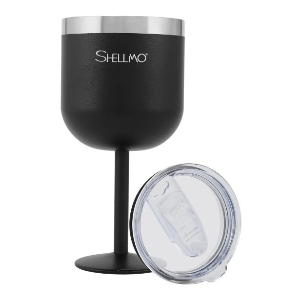 Taça Térmica Shellmo 530ml Preto - Ciclone Magazine - Tudo para você