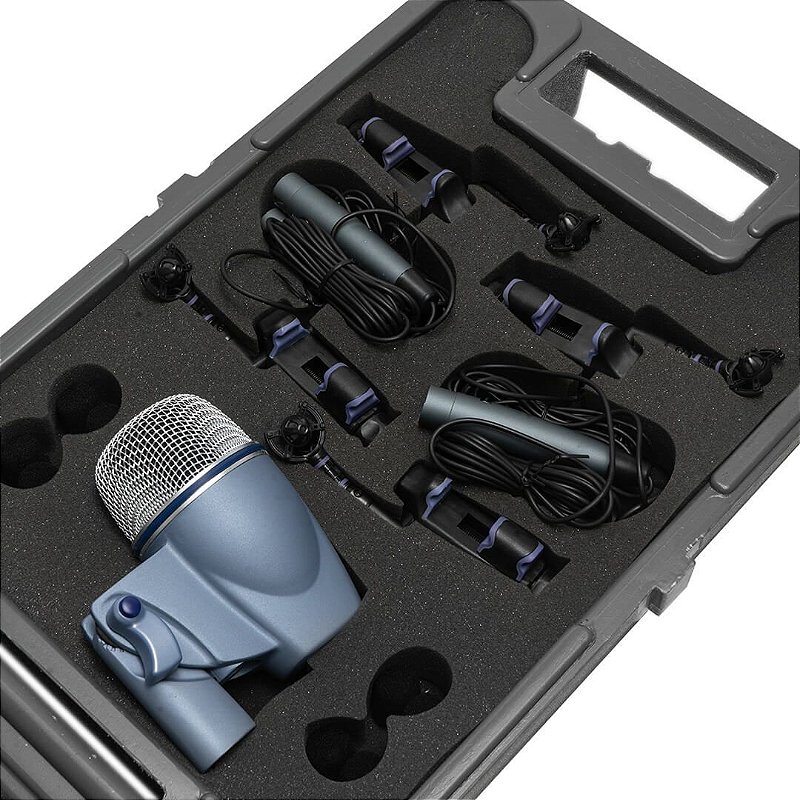 Kit de Microfones para Bateria - 5 Microfones - TURBO MUSIC LOJA OFICIAL