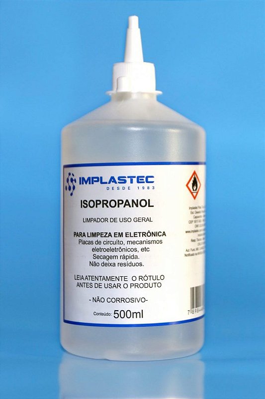 ÁLCOOL ISOPROPILICO IMPLASTEC 500ML - Ponto Digital Informática ÁLCOOL ISOPROPILICO IMPLASTEC 500ML - Ponto Digital Informática