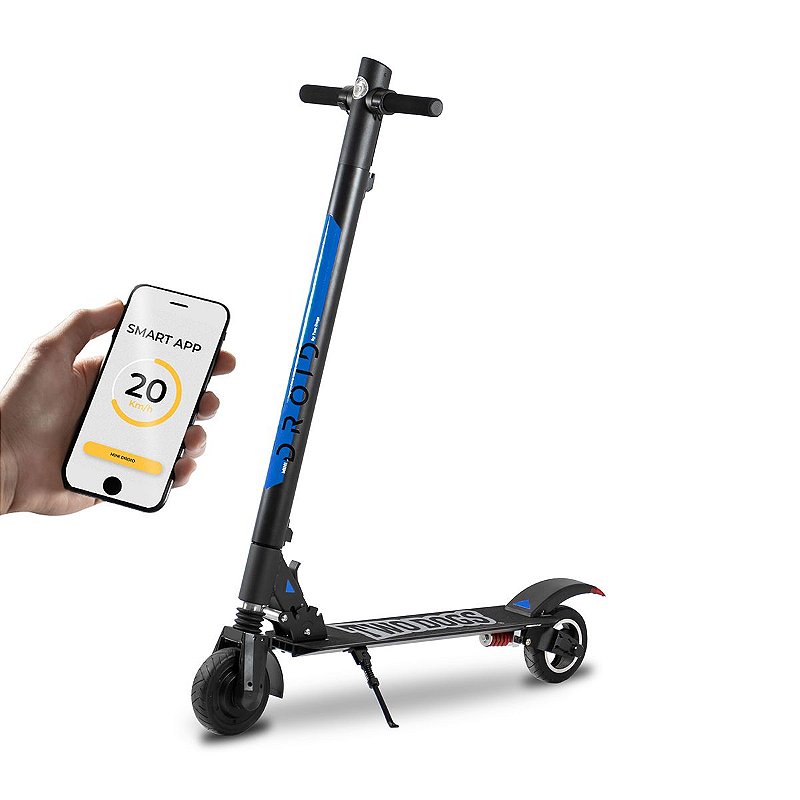 Patinete Elétrico Two Dogs Mini Droid 250w Azul - Só Câmeras - Loja de ...