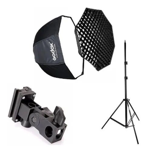 Softbox Godox 80cm com Grid - Kit Flash Dedicado - Só Câmera Digital ...