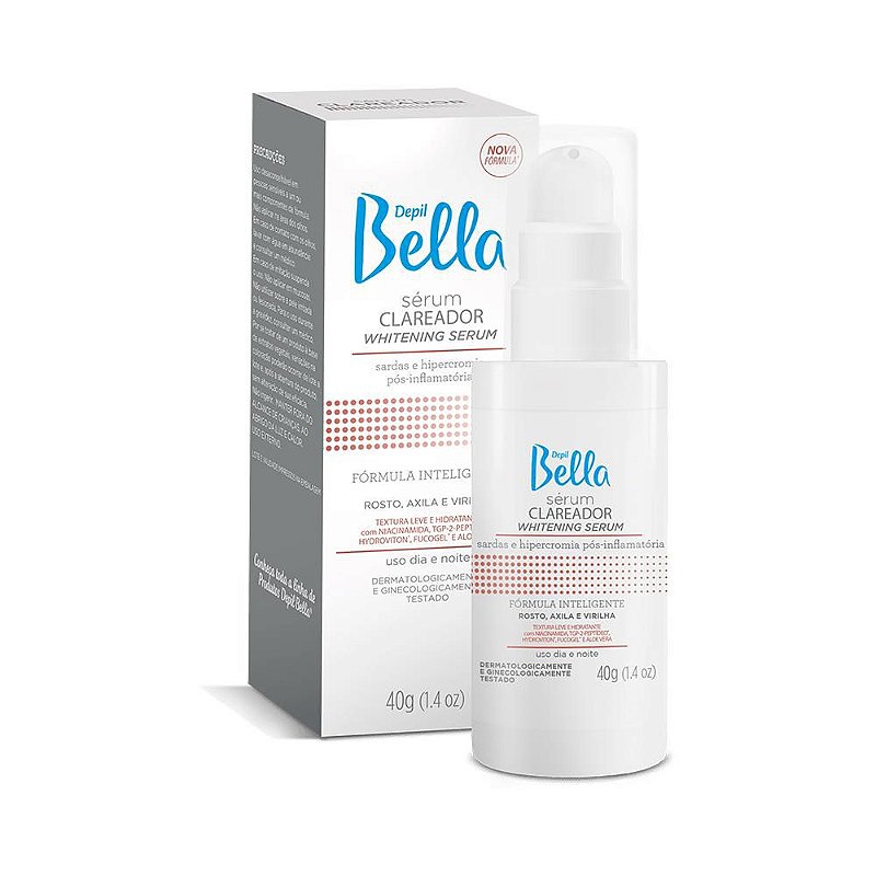 Depil Bella Sérum Clareador 40g - Rosto, Axila e Virilha - Adah Bela ...