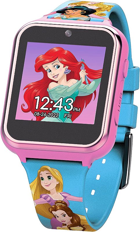 Relógio inteligente interativo Accutime Disney's Princess para crianças ...