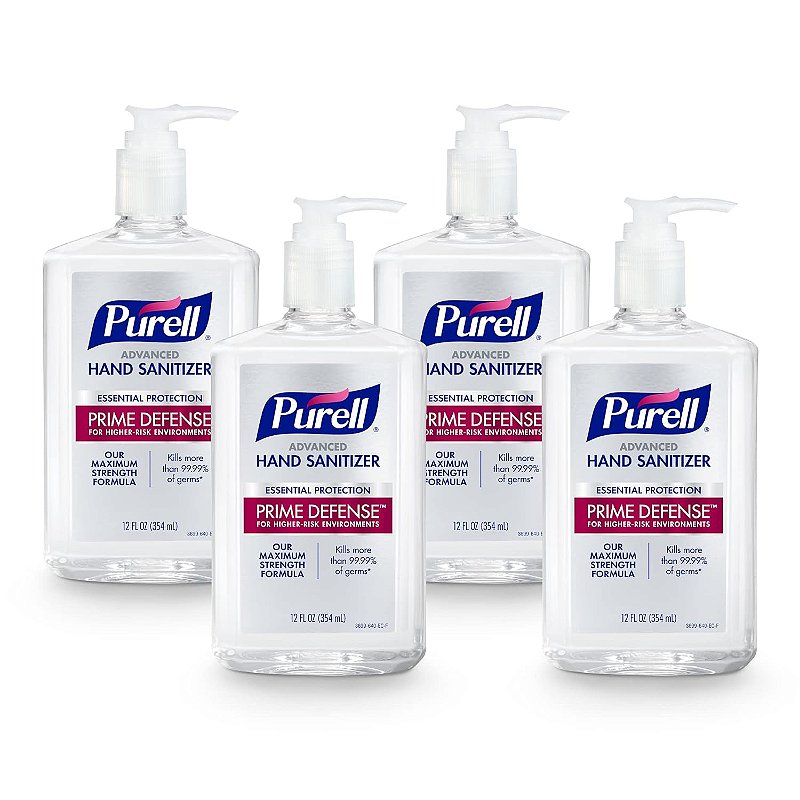 Desinfetante para as mãos PURELL PRIME DEFENSE Avançado, 85%, Fórmula ...