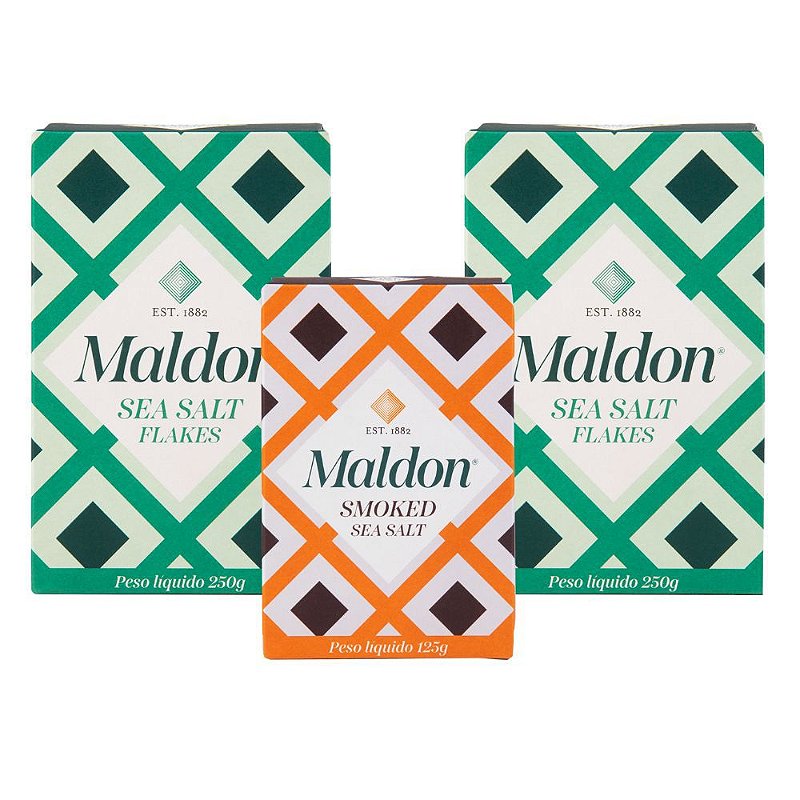 Sal Integral Marinho Kit 2 Tradicional e 1 Defumado Maldon - Emporio ...