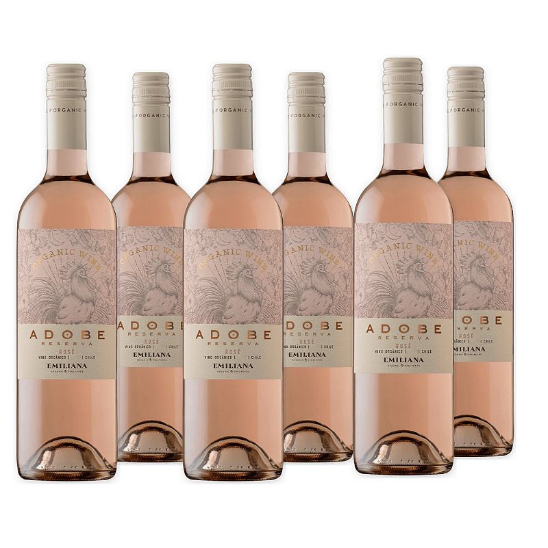 Vinho Rose Reserva Emiliana Adobe Chile 750ml (6 Unidades) - Emporio ...