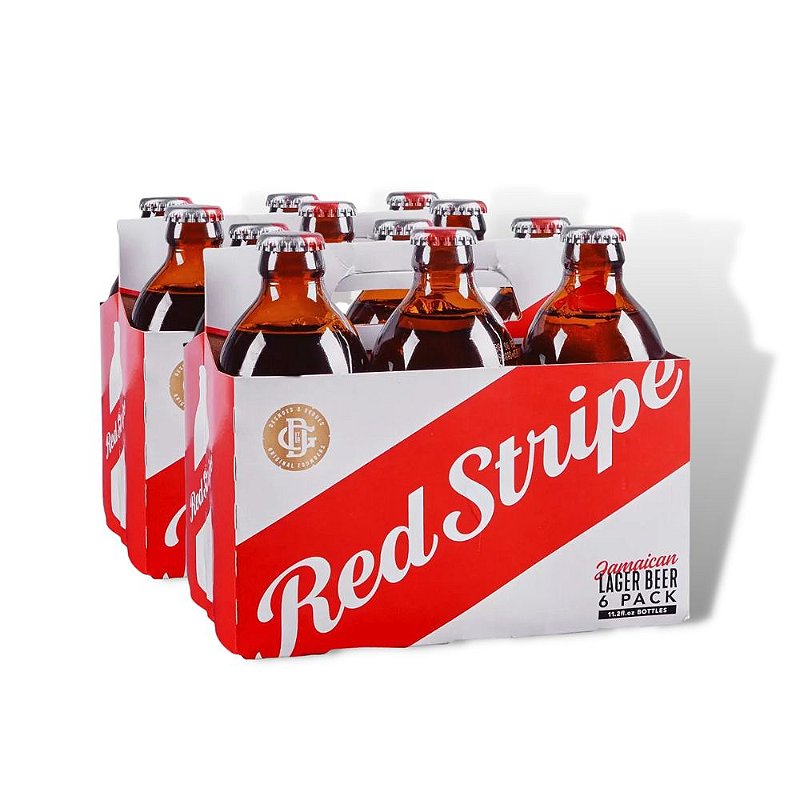 Cerveja Importada Jamaicana Lager Red Stripe 4.7vol Garrafa 330ml Pack ...