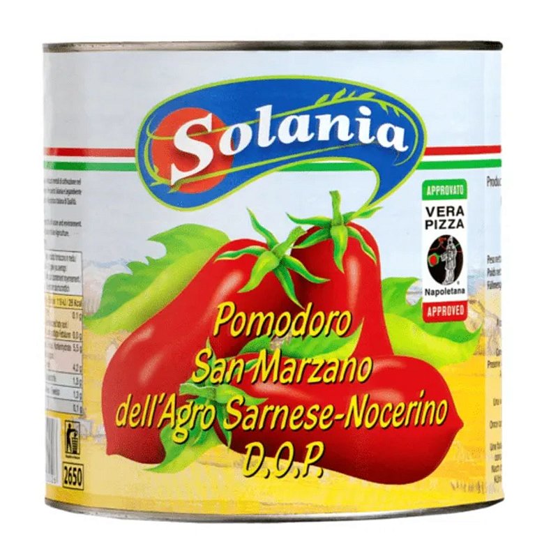 Tomate Pelado Importado Italiano San Marzano Solania 800g - Emporio Campo Gourmet