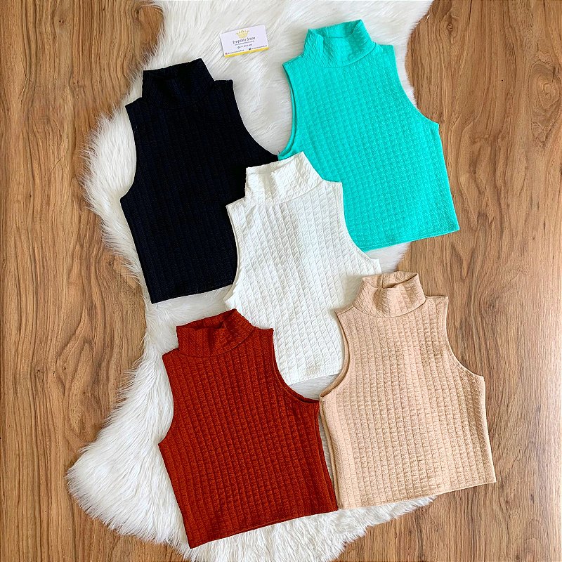 Cropped Bubble Gola Alta - Empório Store