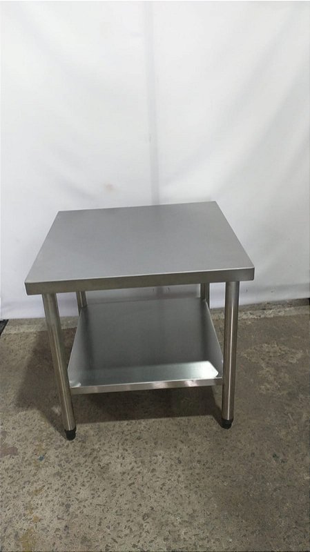 MESA SULFISA INOX 304 -600X600X600MM COM PRATELEIRA LISA SEMINOVA - RSP ...