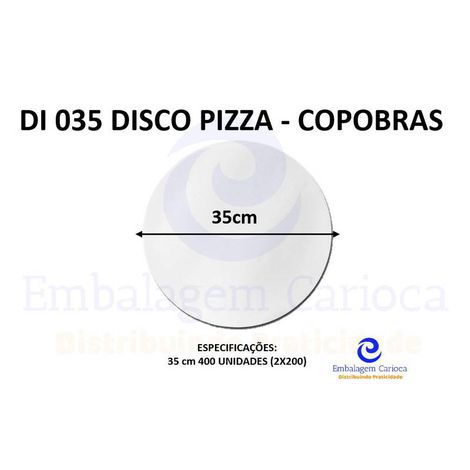 DI 035 DISCO PIZZA 35CM FD.2X200 COPOBRAS - Embalagem Carioca
