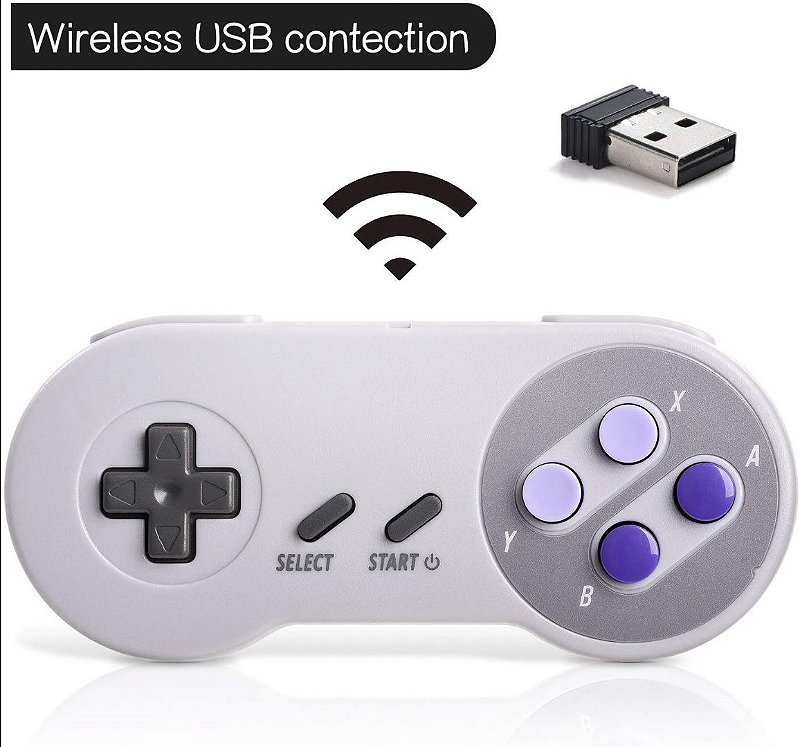 Controle Joystick Snes Super Nintendo 2.4ghz Raspberry Pi Pc Linux Leon Import s O seu site de Importados