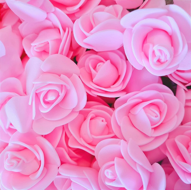 Rosas em Eva - 3cm - MIMOS DA CHRIS - Seu armarinho online!