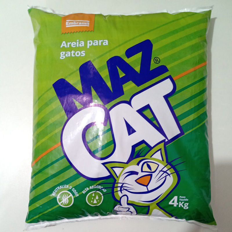 Areia Higiênica Maz Cat 4 kg - Pet Shop Colibri- Os melhores produtos Pet
