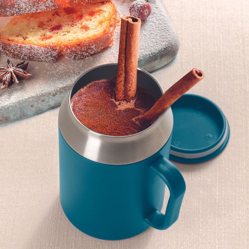 Tupperware® Caneca Térmica Inox com Tampa 400ml - Loja Chefeware