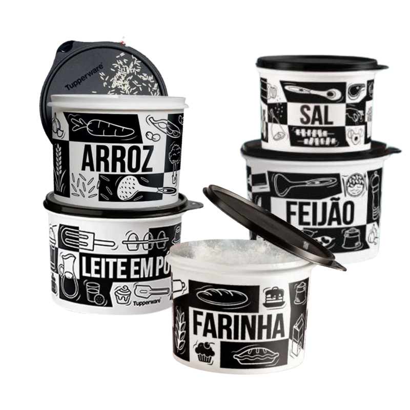 Tupperware® Kit Pop Box 5 Tupper Caixas Conjunto - Loja Chefeware