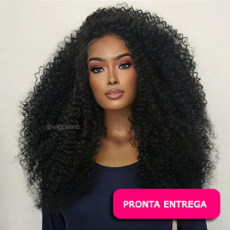Peruca Lace Front Cacheada Lorruana - Wig Beans | Perucas Lace Front ...