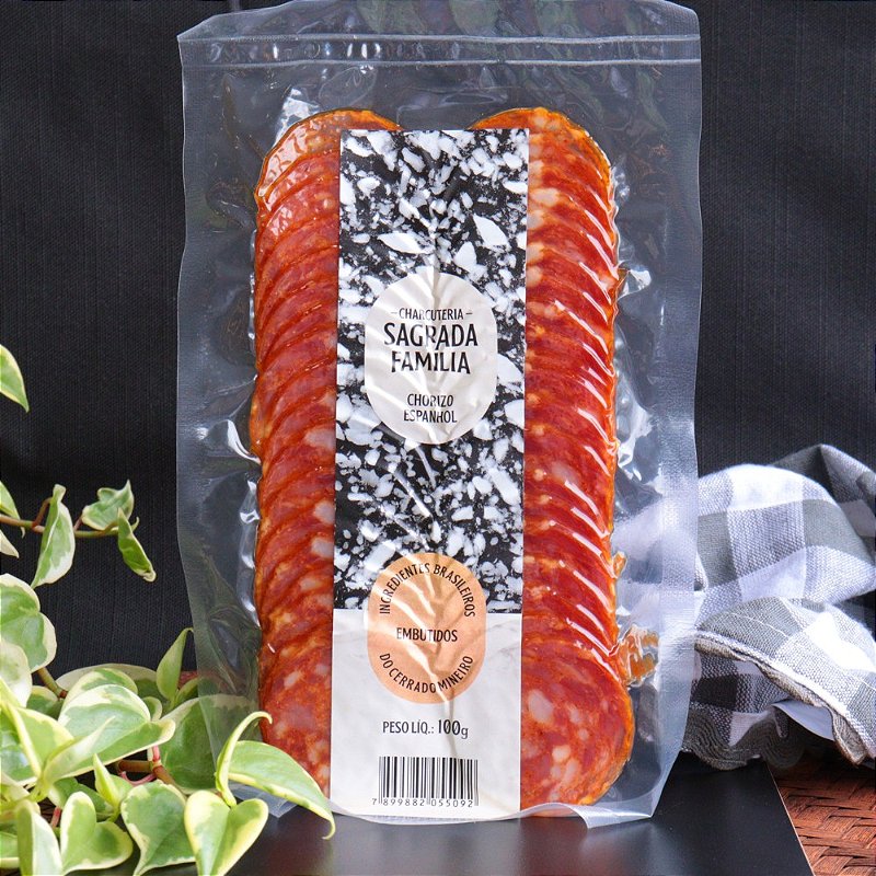 Chorizo Espanhol Fatiado 100G - Sagrada Familia - O Queijólatra Loja ...