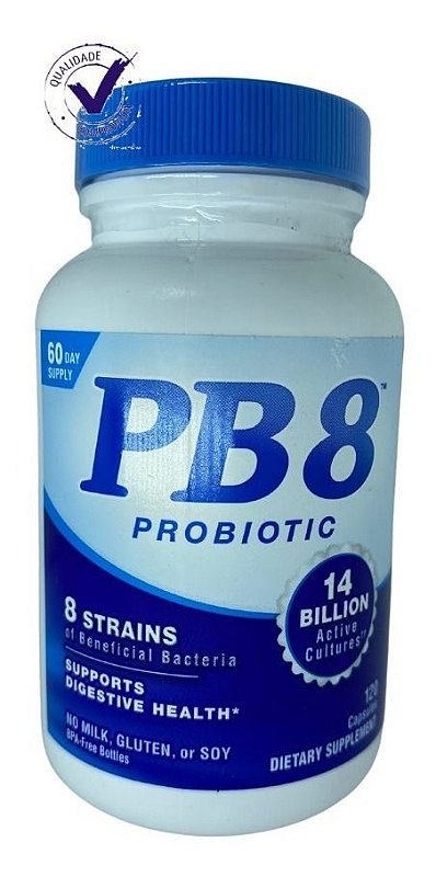 Pb8 14 Bilhões Probiótico 120 Capsulas - importadosdagrazi