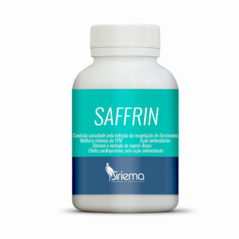 Saffrin 88mg 30 caps - Farmácia Siriema - Drogaria e Manipulação