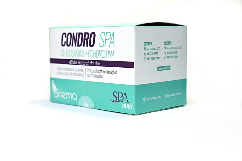Condro Spa 30 Sachês - Farmácia Siriema - Drogaria e Manipulação