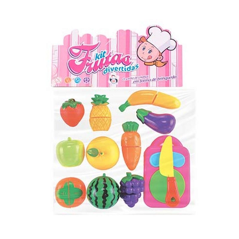 Kit Frutas Divertidas 12 Peças-PI3908 - Lojas França