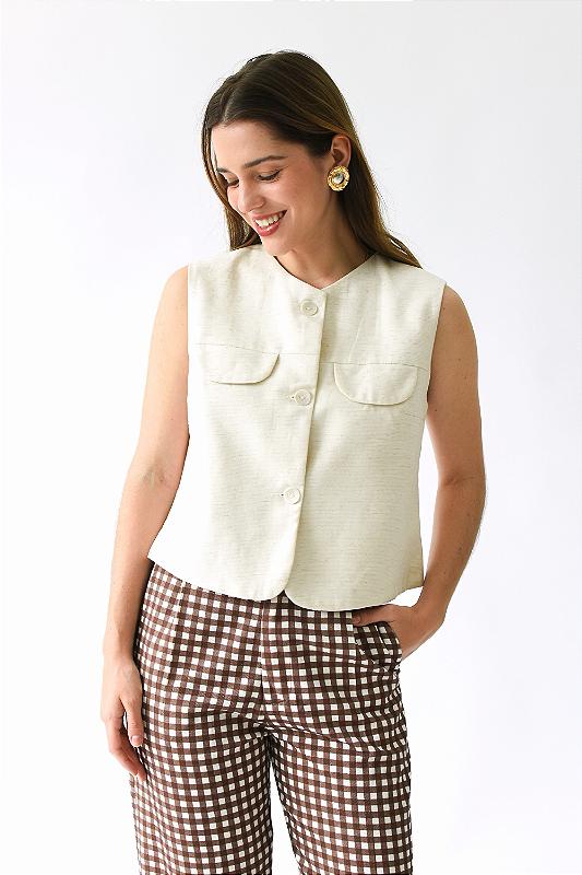 COLETE CRU ALGODÃO - NICCLA: Roupas Femininas - NICCLA