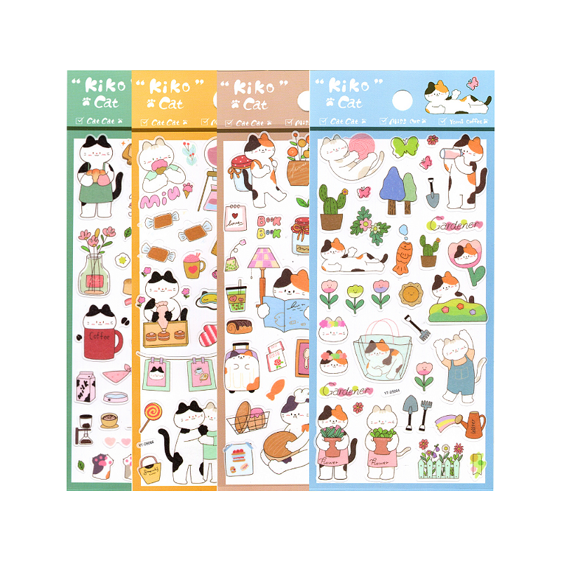 Adesivo Decorativo de Papel Kiko Cat - Fancy Goods