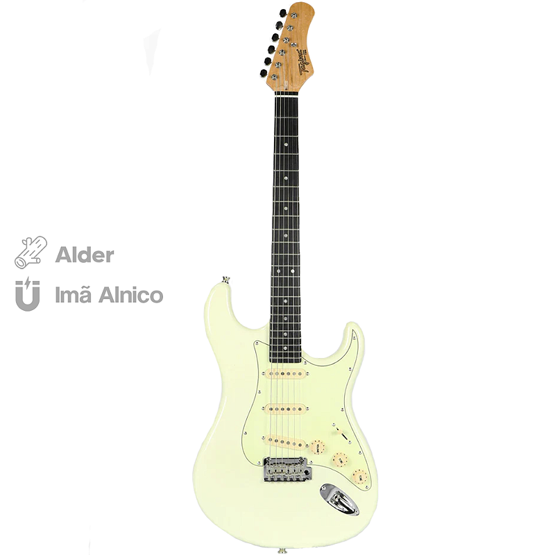 Guitarra Stratocaster Tagima T-635 Olympic White Classic Series ...