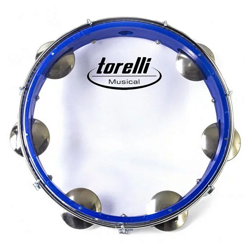 Pandeiro Torelli 10 Polegadas Azul Pele Transparente Tp348Az - American ...