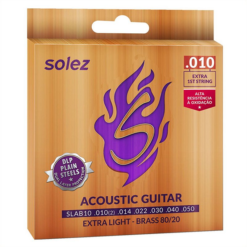 Cordas Para Violão Aço Solez 010 | Encordoamentos | American Musical ...